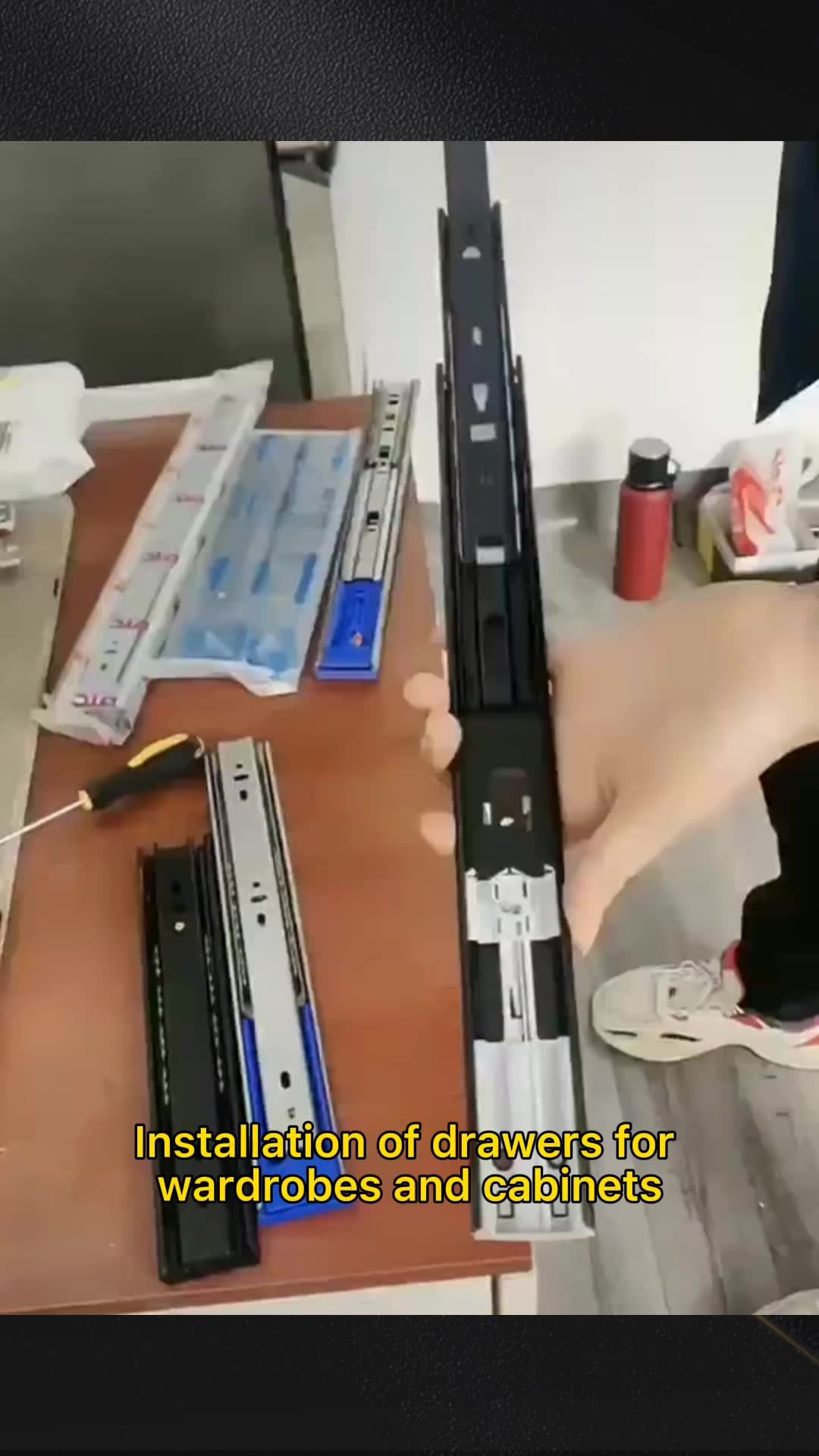 Telescopic Soft Close Bottom Mount Drawer Slide Conceal Channel Hidden ...