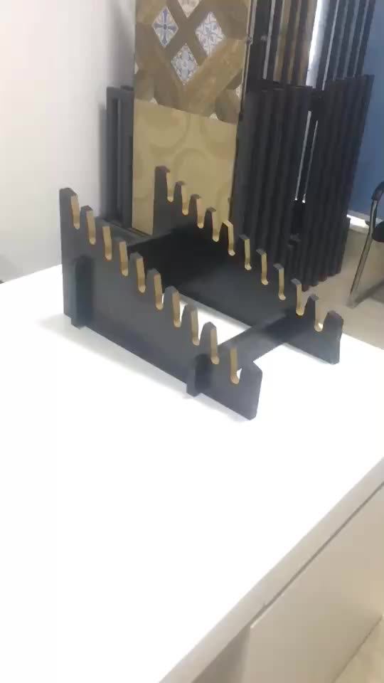 Custom Combined Waterfall Display Rack For Floorings Sample Boards Lvt ...
