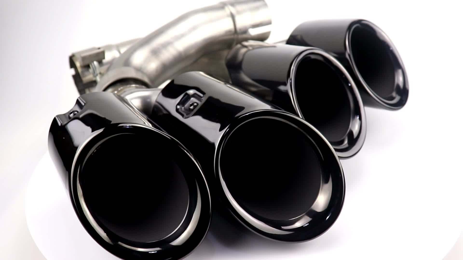 Hot Sale High Quality Universal Oval Bulk Exhaust End Pipe For Porsche ...