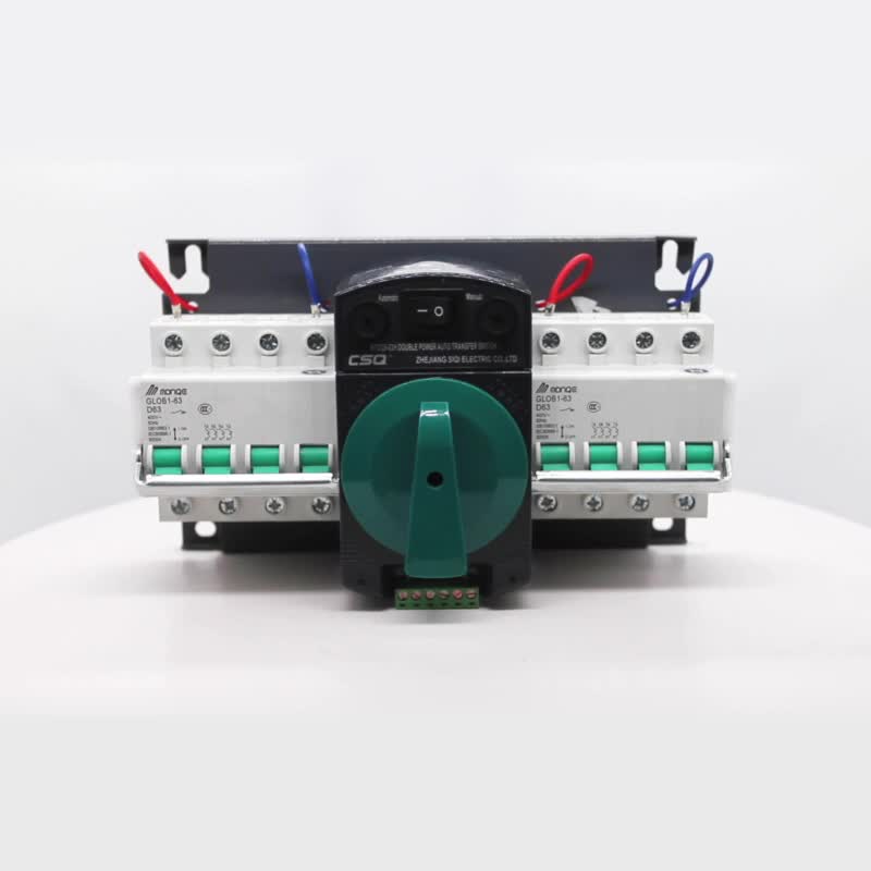Mcb Ac 63a Cb Class Automatic Transfer Switch 220v 380v 2p 3p 4p Single Phase Mini Atse ...