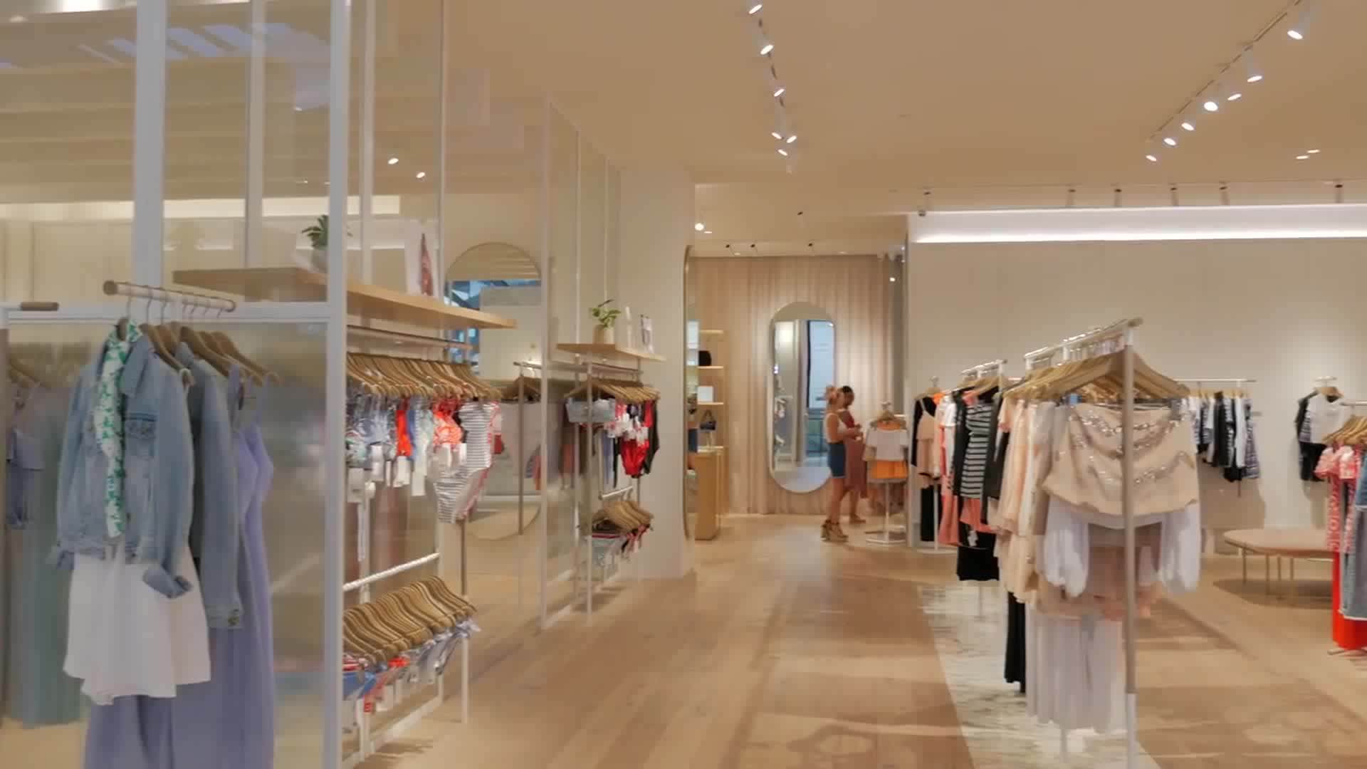 Design Mdf Apparel Store Display Clothing Dress Shop Furniture Garment ...