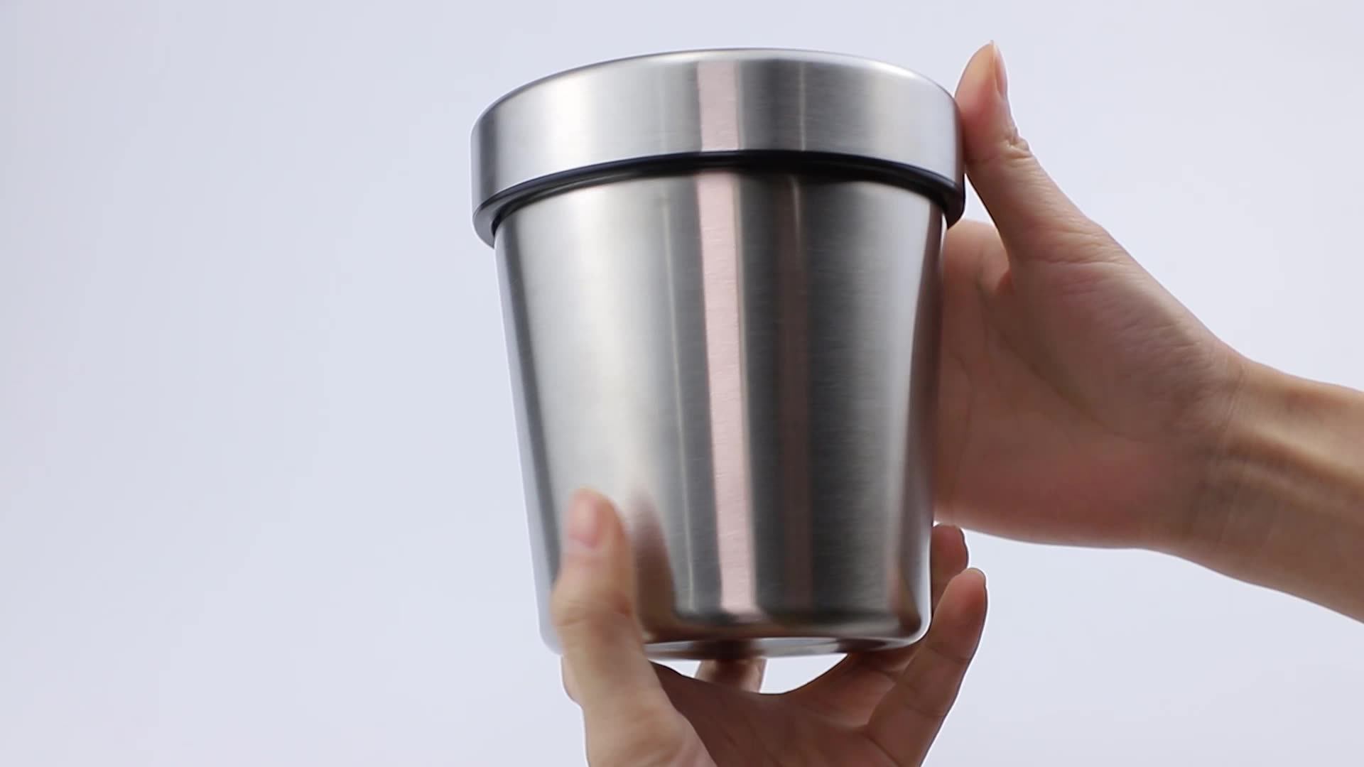 Stainless Steel Metal Ice Cream Tubs Sustainable Storage Containers ...