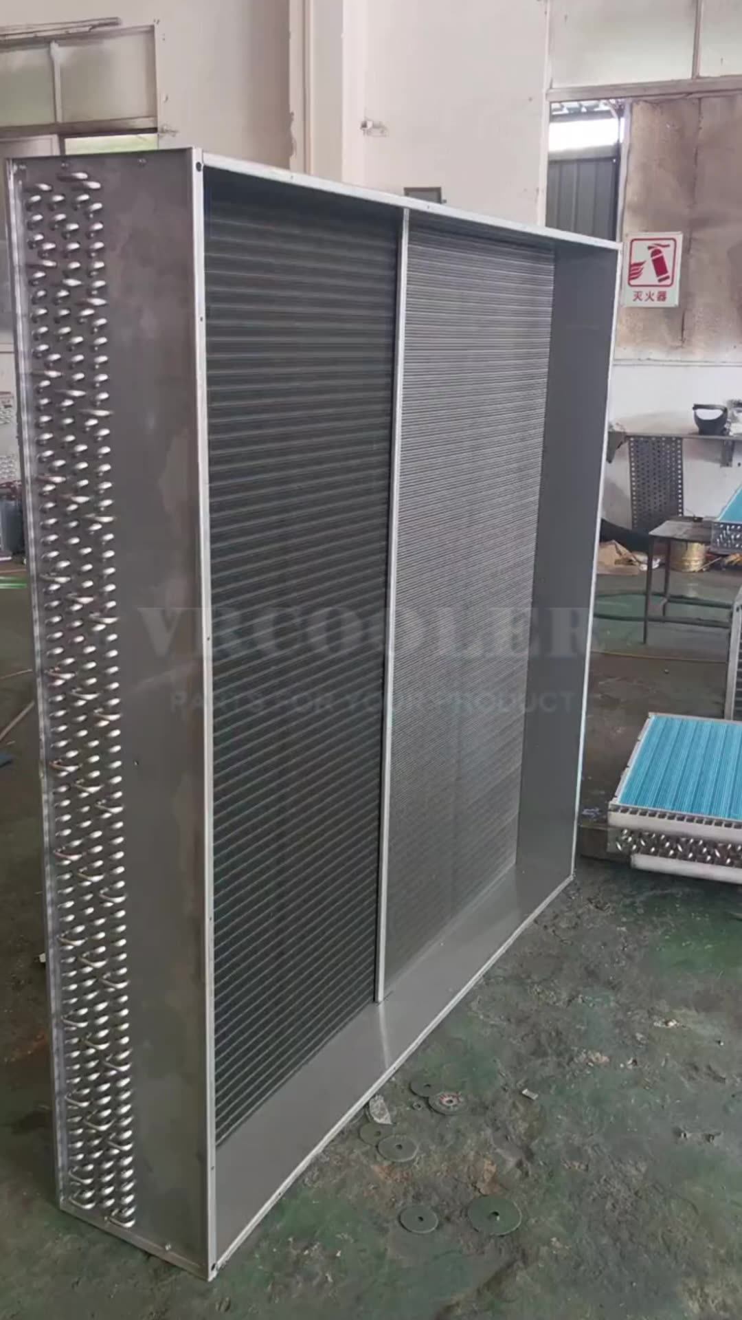 Stainless Steel Evaporator 304 Tube Gold Fin Air Conditioning Dx Coil ...