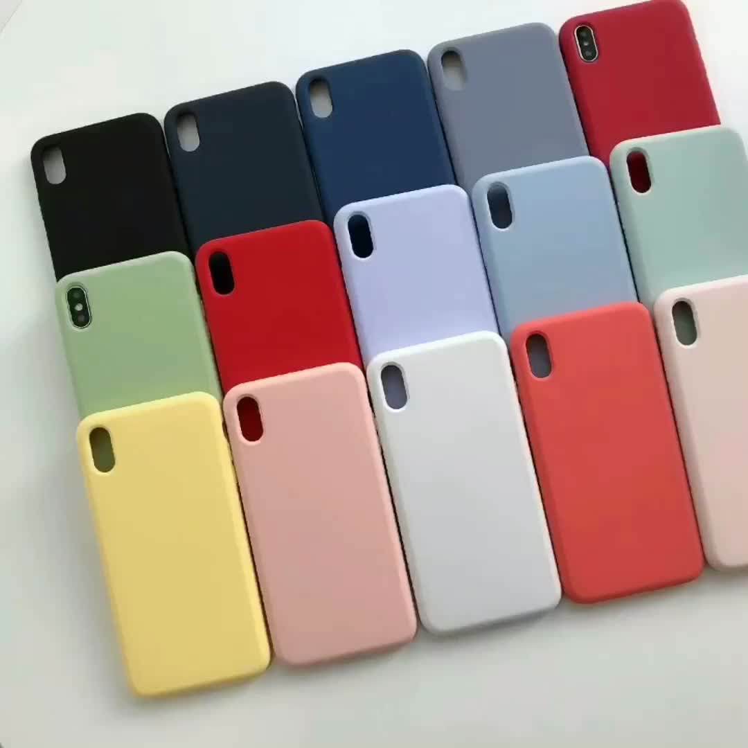 Matte Soft Touch Blank Liquid Silicone Four Edges Protective Phone ...