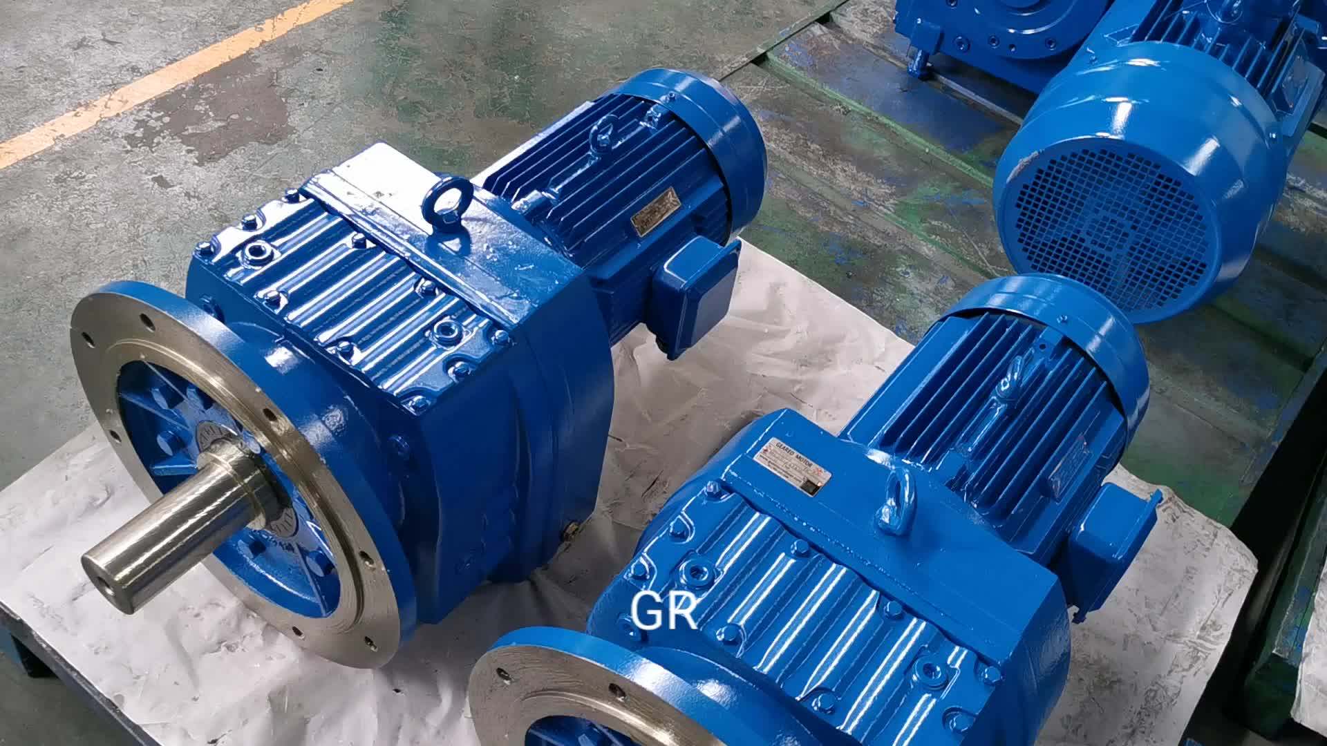 Gr/grf Flange Mounting Helical Inline Gear Box Transmission Speed ...