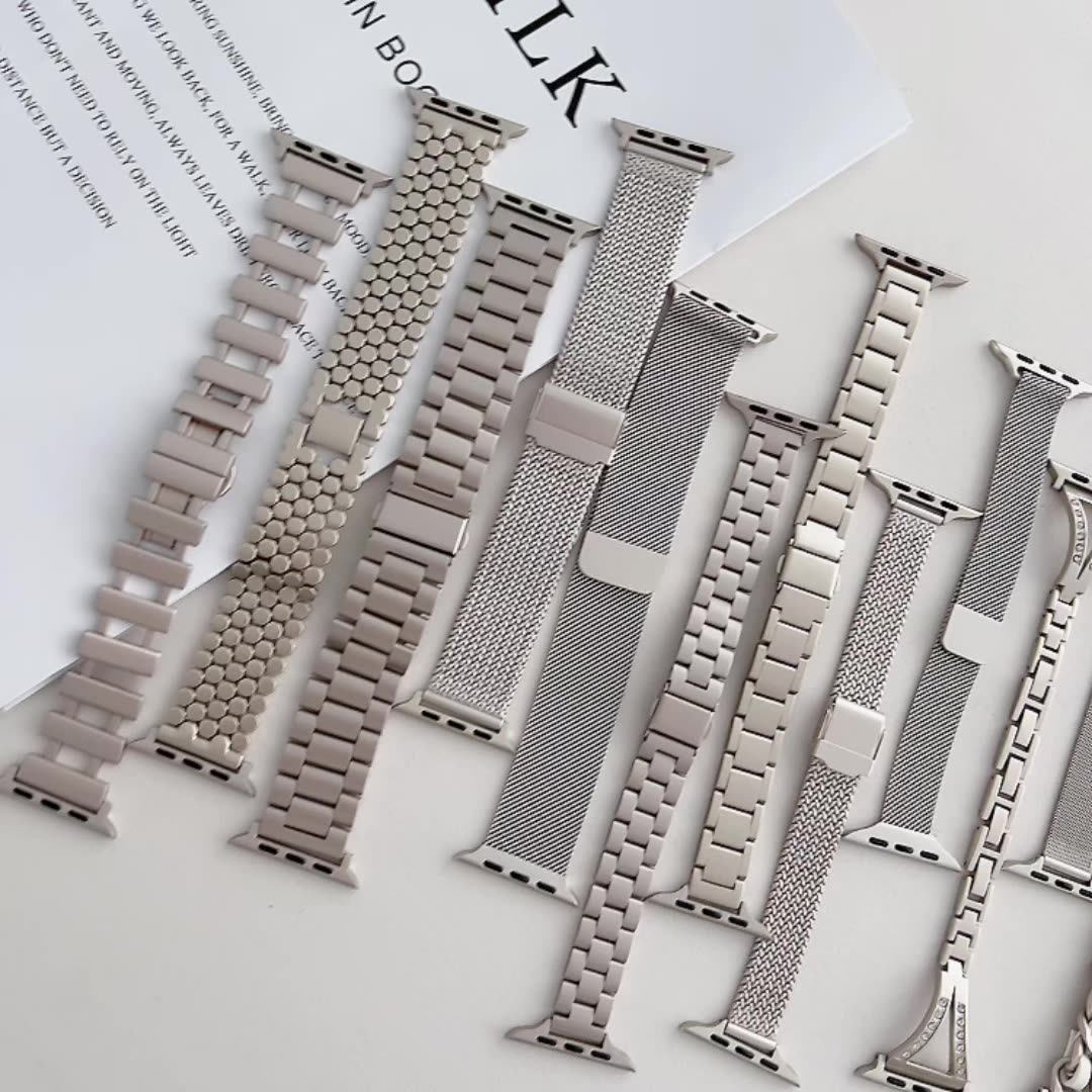 Starlight Color Kirsite Advanced Luxury Watch Band Metal Replacement ...