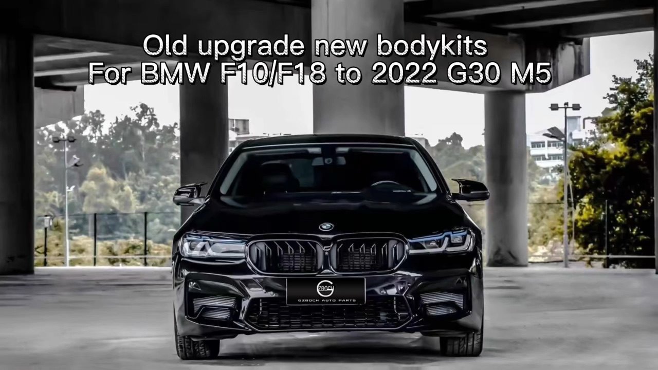 Old To New Car Bumpers For Bmw F10 F18 Upgrade 2023 G30 G38 M5 Bodykit ...