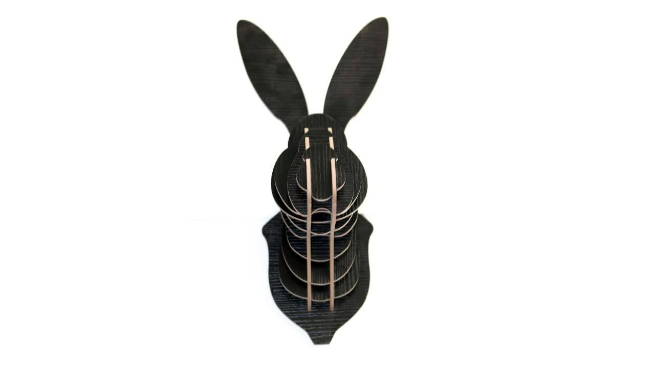 Laser Cut 3d Wall Hanging Wooden Animal Head--rabbit Heads - Buy Rabbit ...