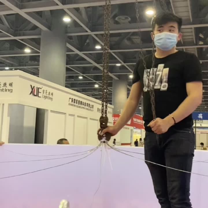 Overhead Stretch Tension Fabric Hanging Signs Circular Banner Trade ...