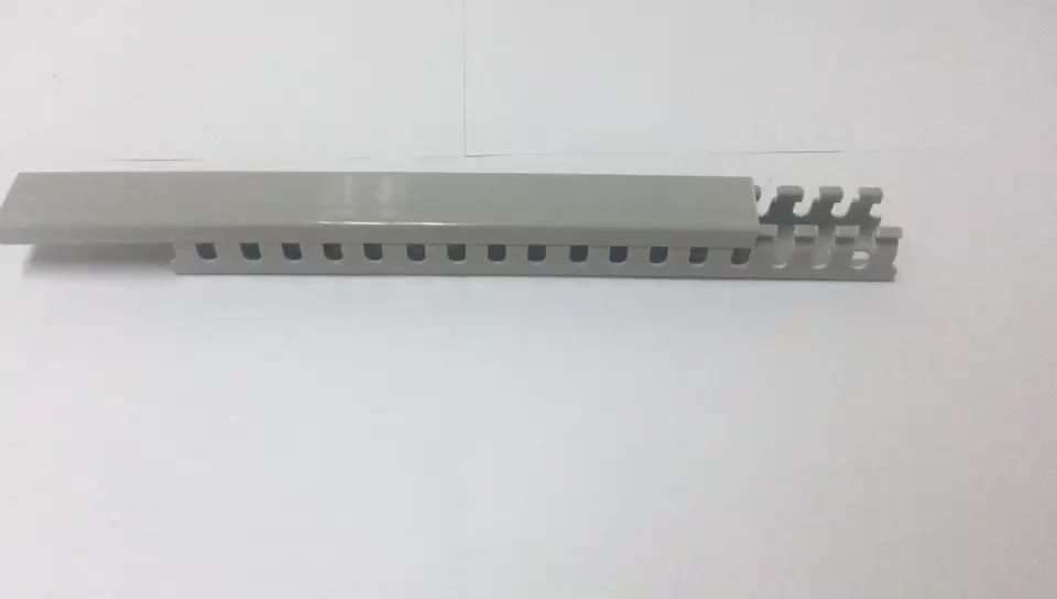 Full Size Electrical Pvc Grey Wiring Duct Slotted Plastic Cable ...