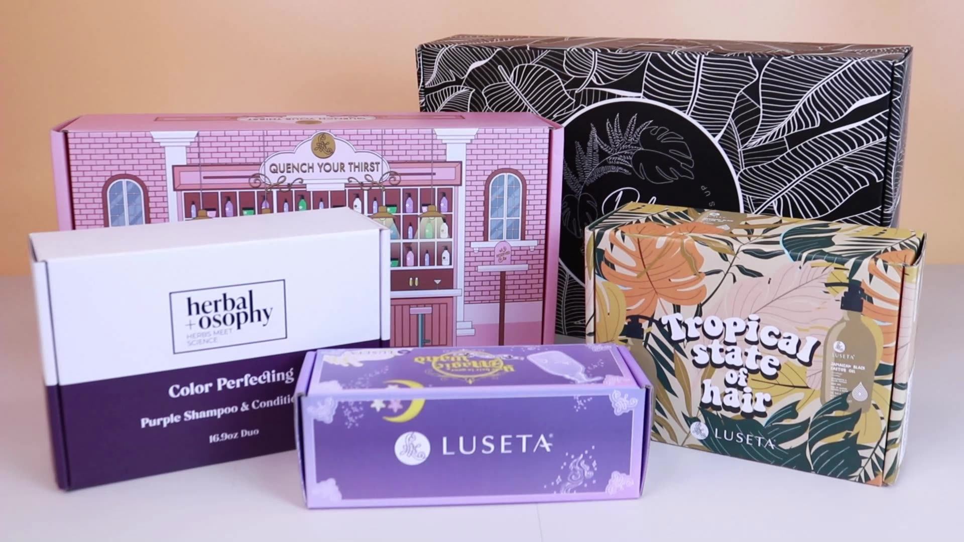 Caja De Carton De Flauta Electronica Plegable Blanca Corrugado Buzon De ...