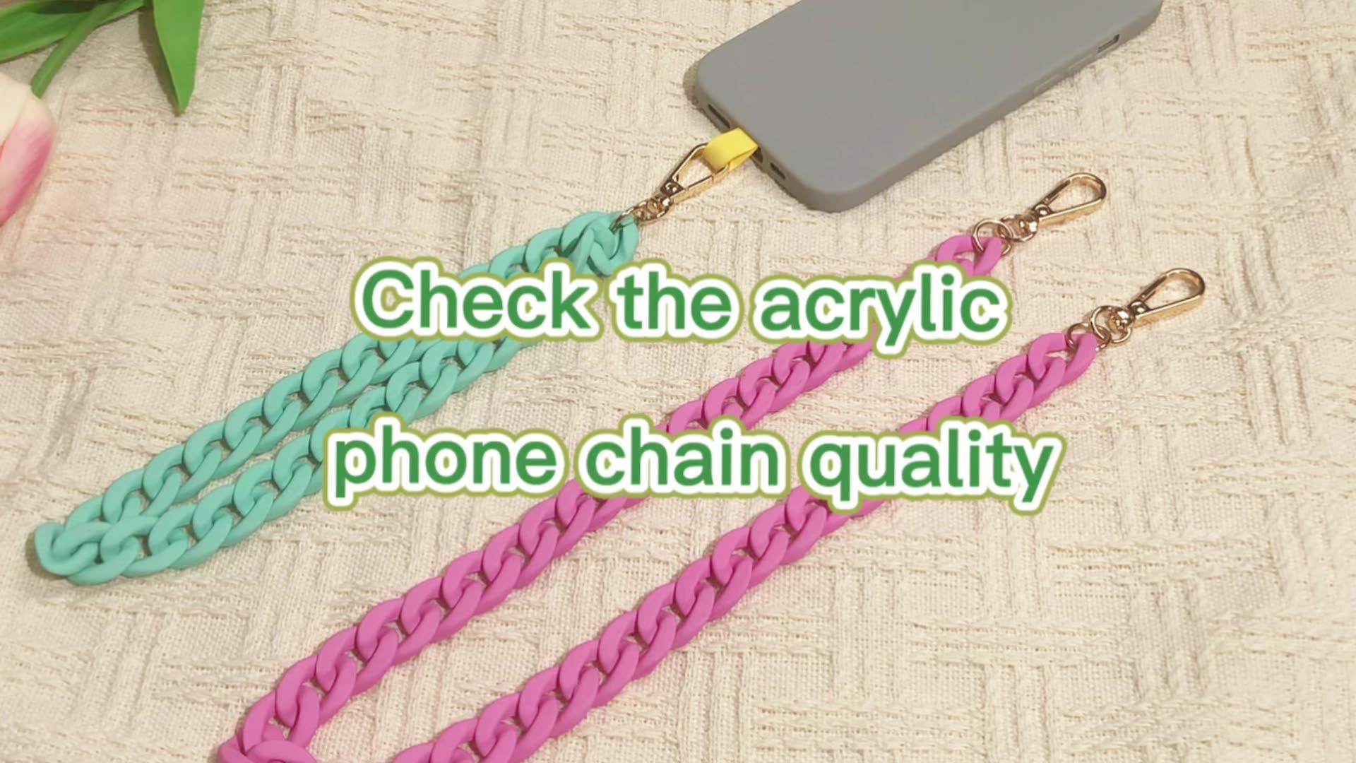 Hot Selling Creative Handmade Acrylic Phone Chain Crossbody Mobile ...