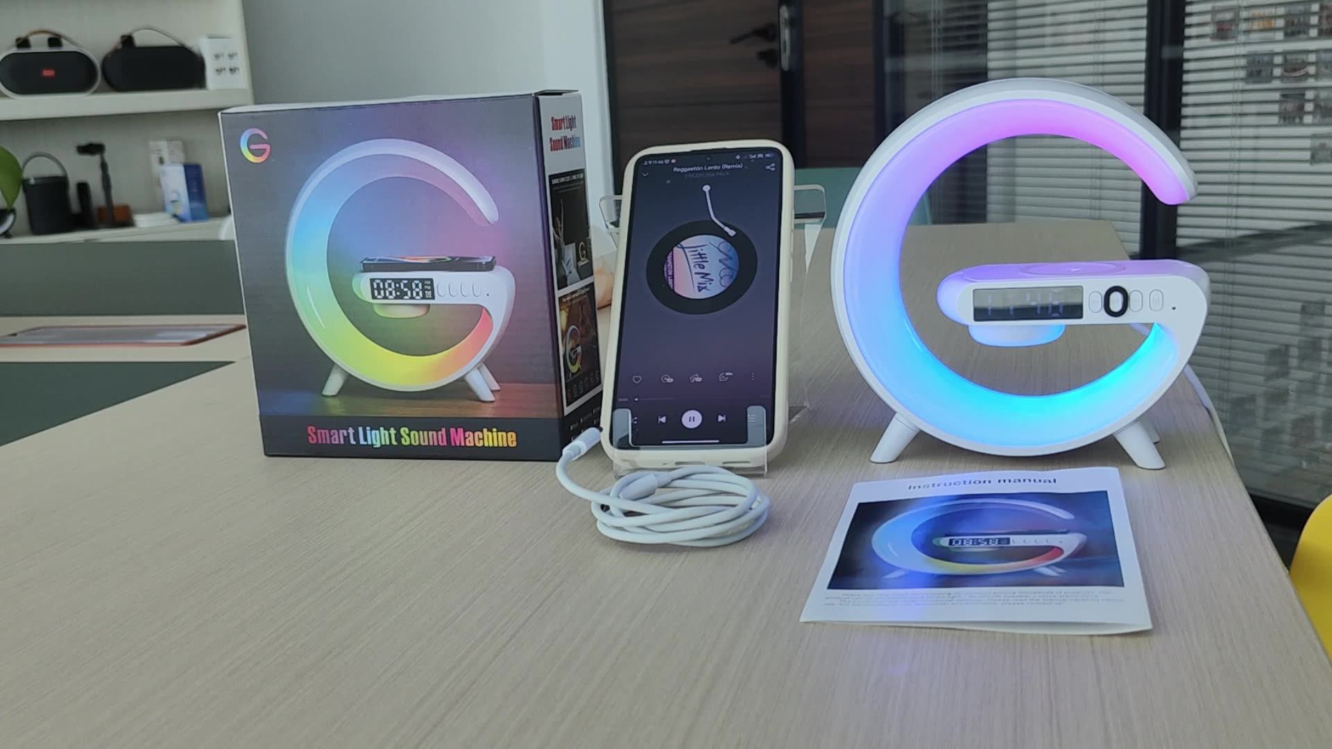 G6 Mini G Shape Smart Desk Lamp Cordless Bedside Table Lamp Led ...