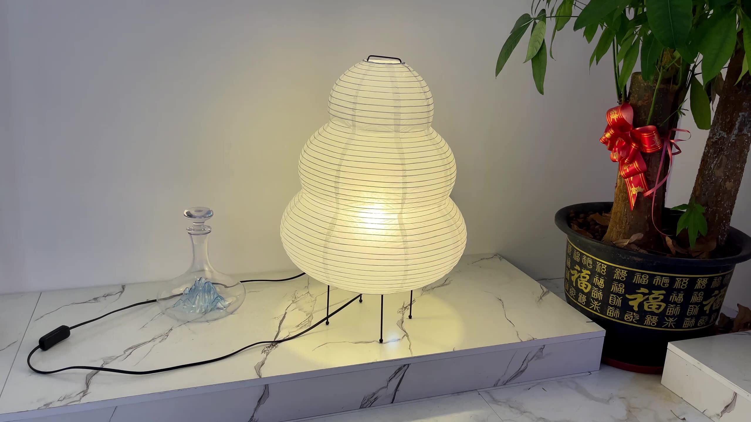 Creative Japanese Style E27 Indoor Decor Tripod Desk Light Led Table ...