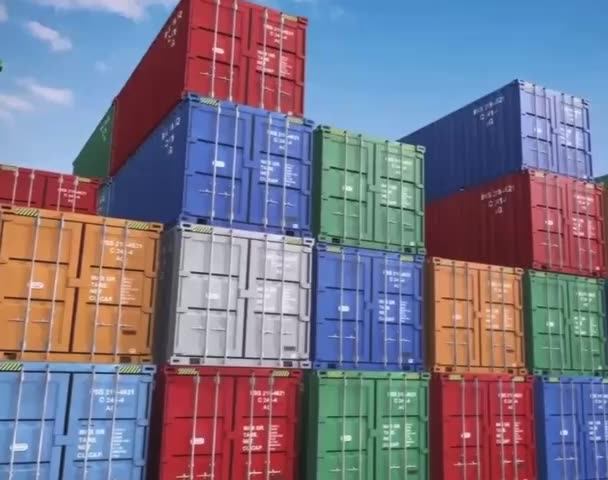 40ft High Cube Shipping Container Prefab Used Dry Cargo New Iso 20ft ...