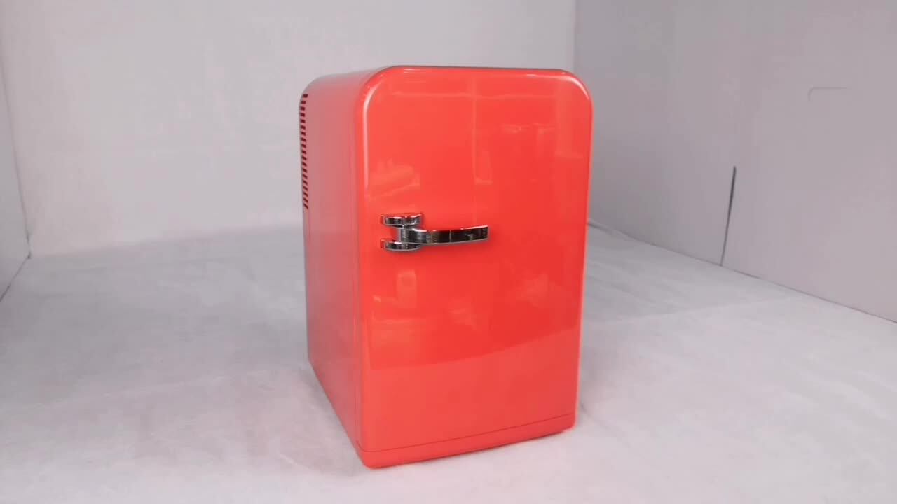 Evercool 15l Desktop Mini Refrigerator Retro Mini Fridge For Office ...