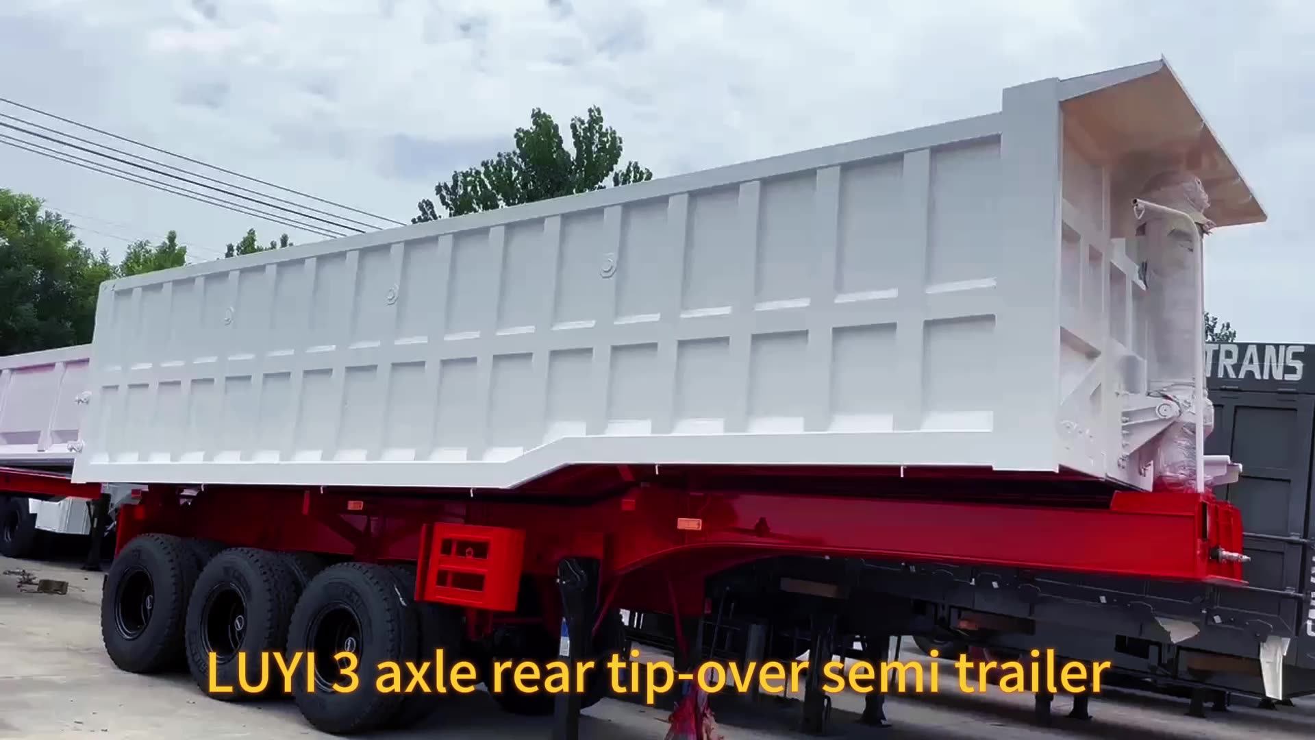 Heavy Duty Construction Transportation 3 Axle Hydraulic Tipper Truck ...