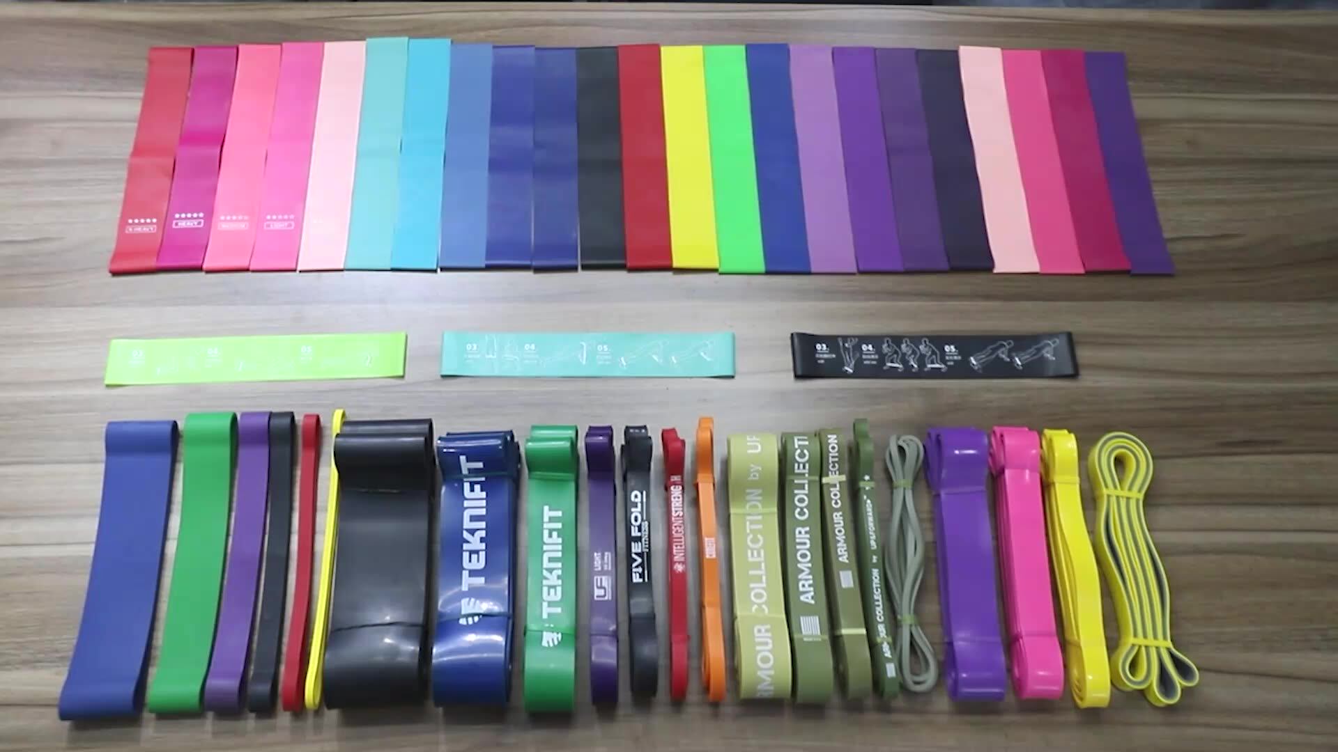 Factory Custom Logo Resistance Bands Set / Gym Elastic Pull Up Bands ...