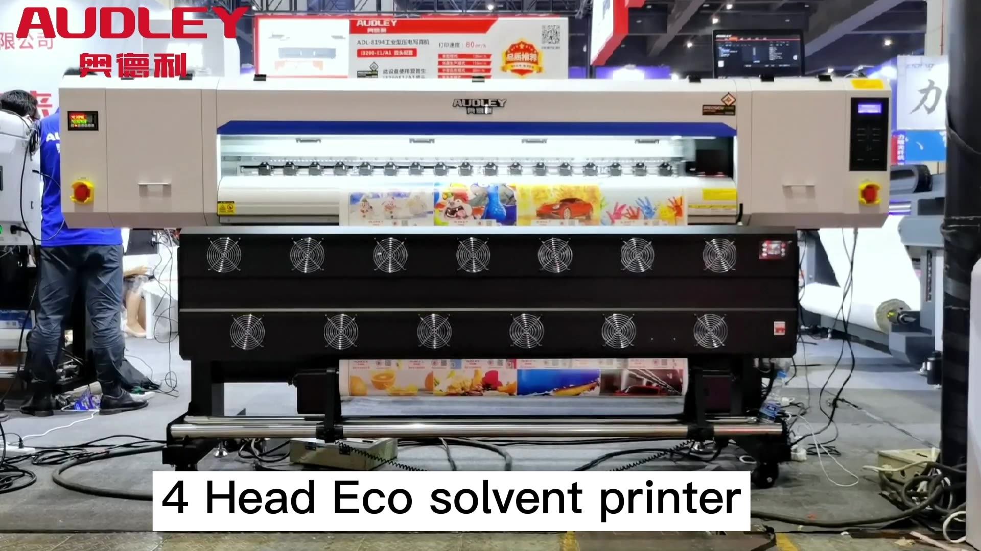 Audley 1.8m Digital Printer Large Eco Solvent Banner Printer Machine ...