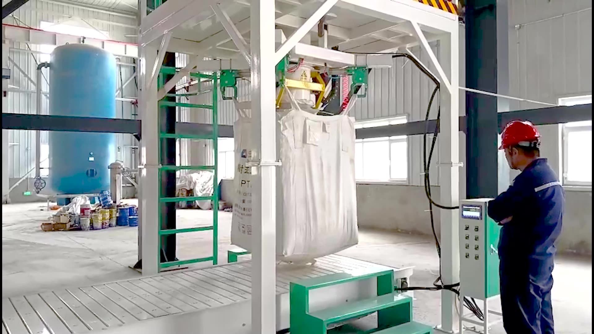 500kg 1000kg 1500kg Fertilizer Big Bag Packing Machine Feed Compost Ton ...