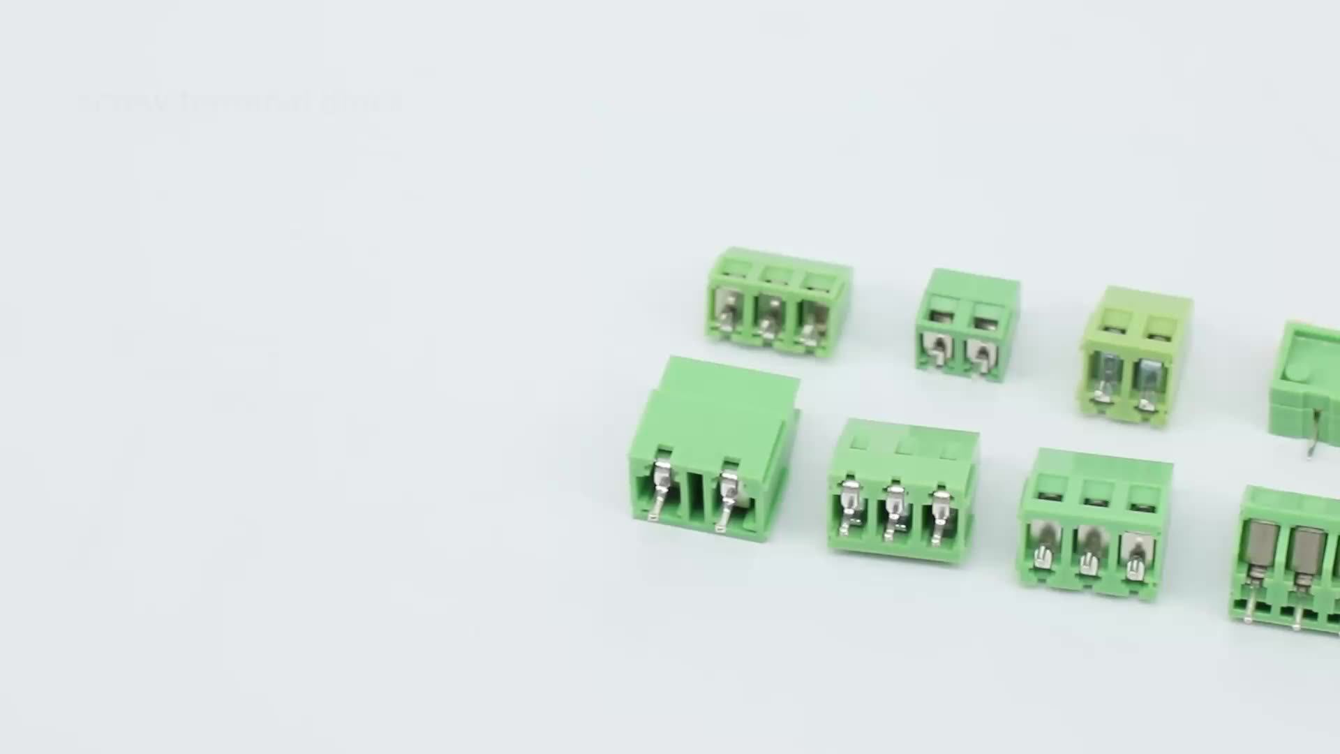 Electrical Connector Pcb Screw Terminal Connector 450v 24a Straight ...