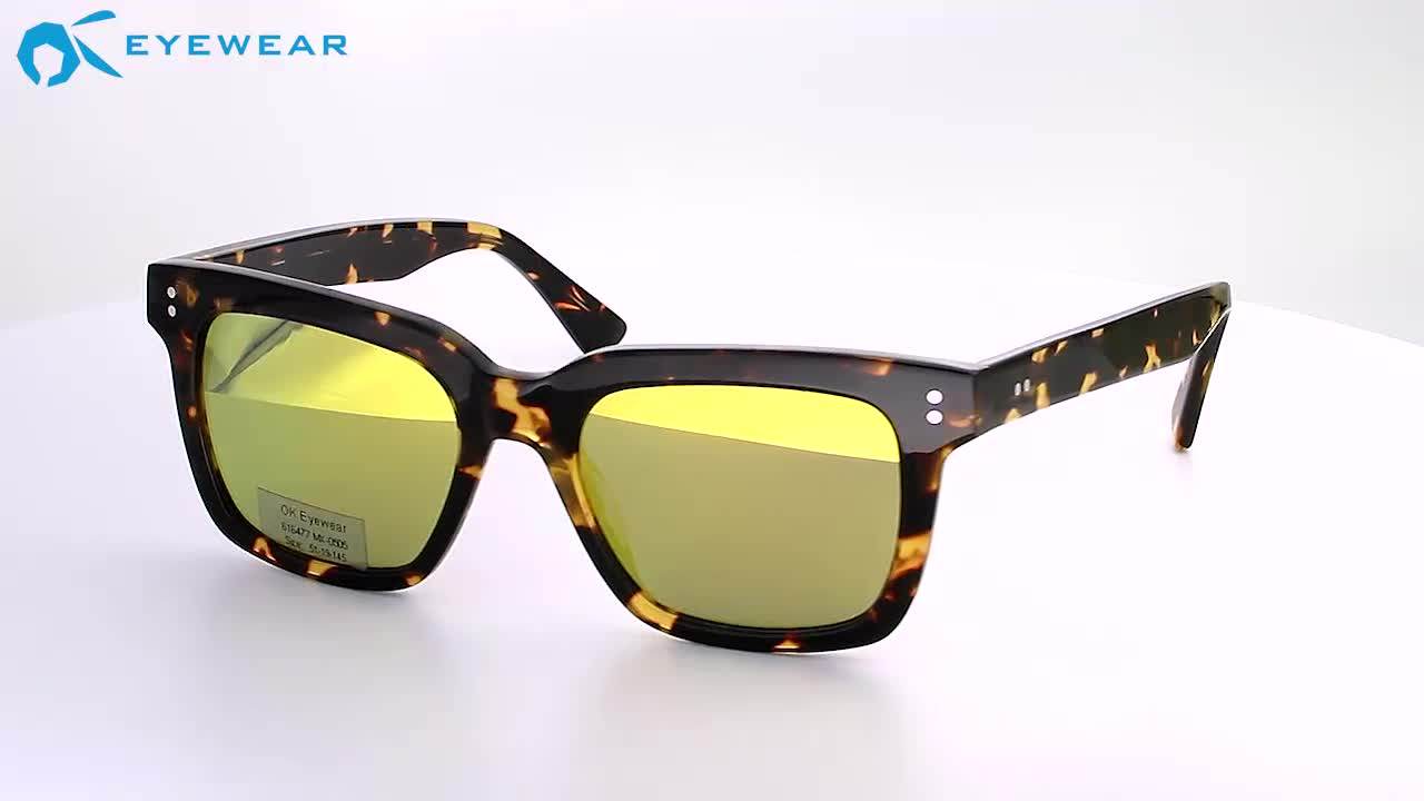 Unisex Sunglasses Matte Acetate Frame With Tortoise Color - Buy Acetate ...