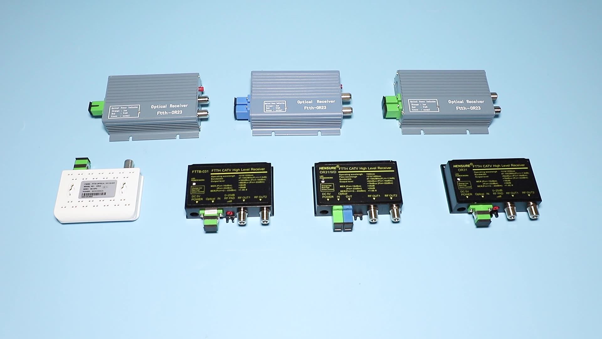 Ftth Optical Receiver With Wdm High Level Two Output 100dbuv Optical ...