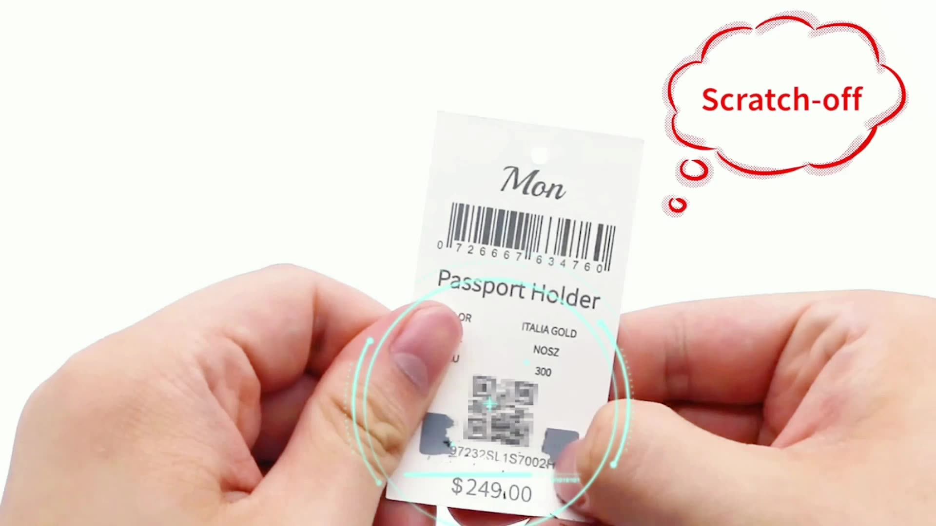 Custom Logo Qr Code Hangtag Clothing Printing Paper Hangtags Logo ...