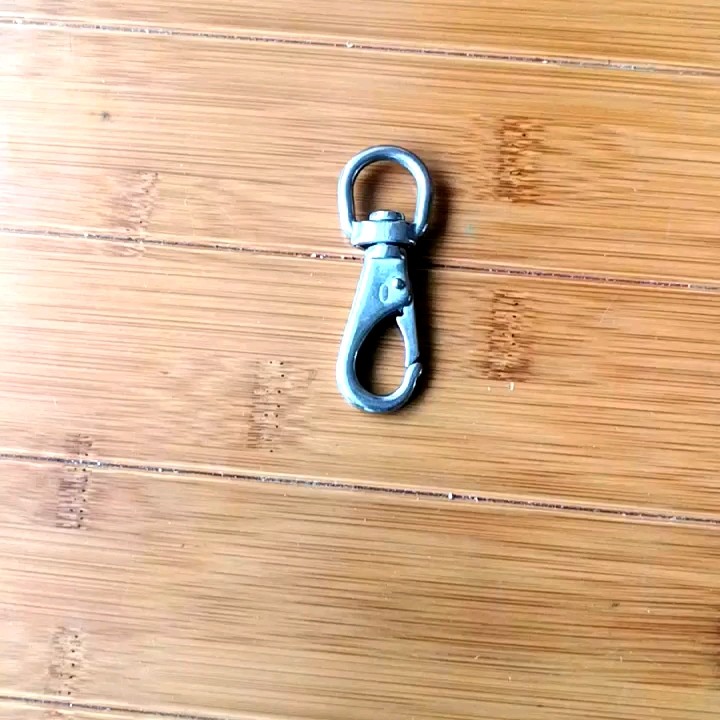 Stainless Steel Rotating Carabiner Hook Swivel Snap Hook M4 Marine ...