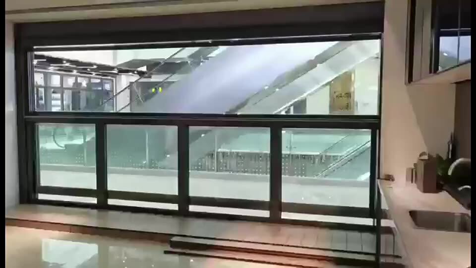 Germany Smart Motorized Smooth Vertical Sliding Window Aluminum ...