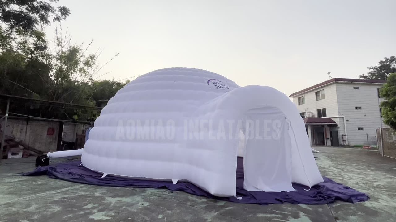8m Diameter Inflatable Igloo Dome Tent For Party Rental - Buy ...