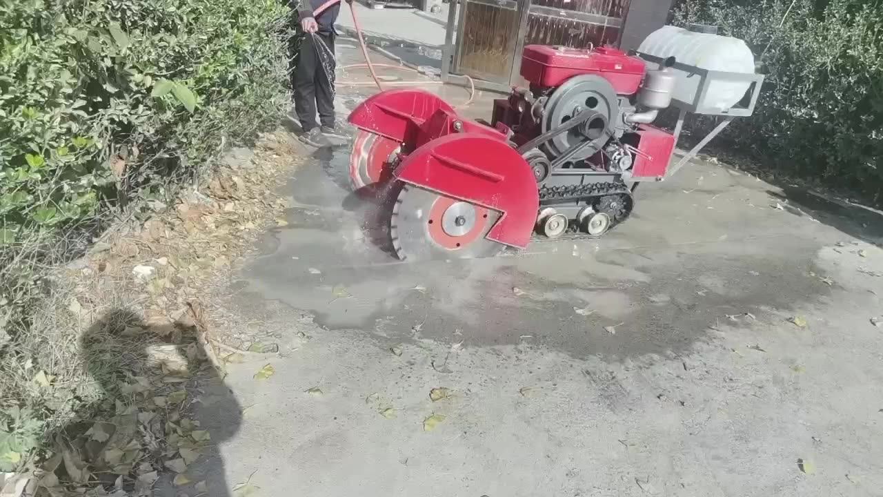 Concrete Surface Water Cooled Diesel Generator Road Cutting Machine ...