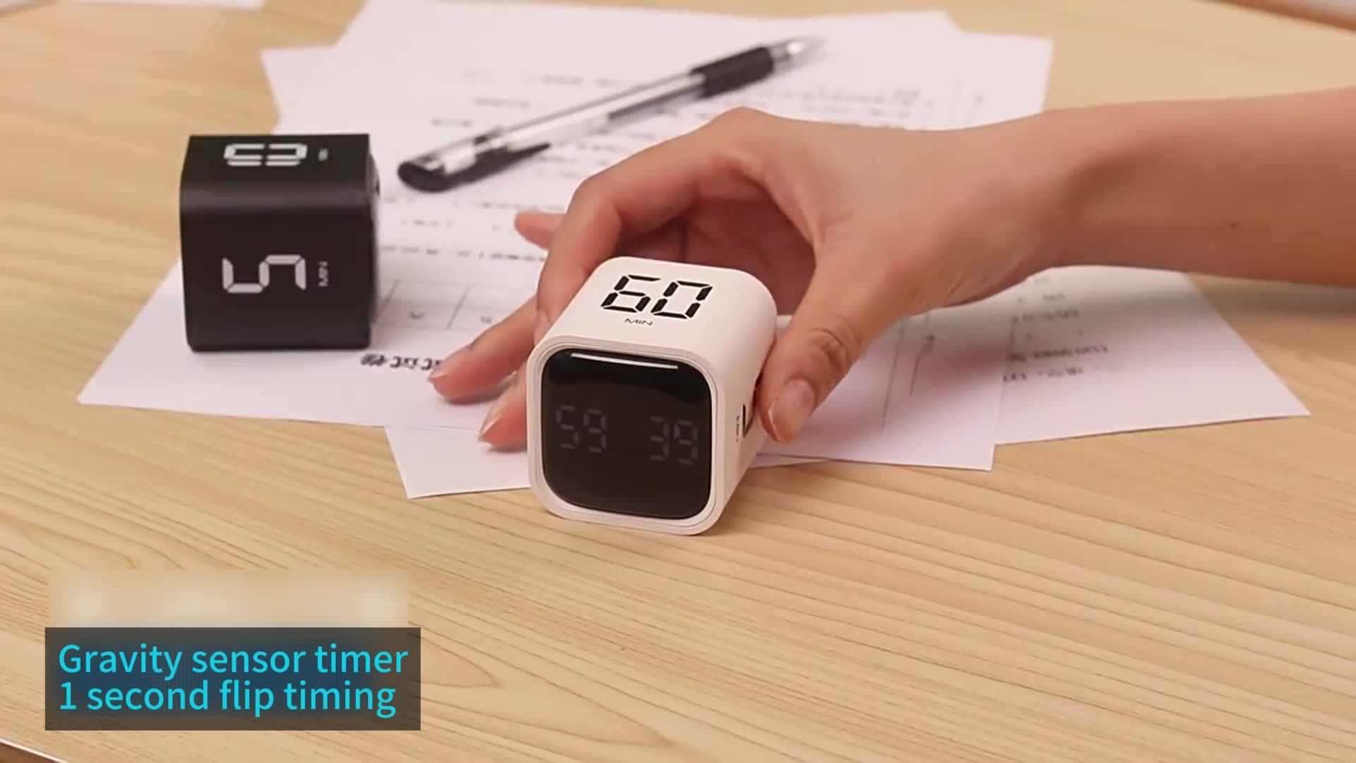 Multi Cube Clock Kitchen Timer Gravity Sensor Rotating Timer Task