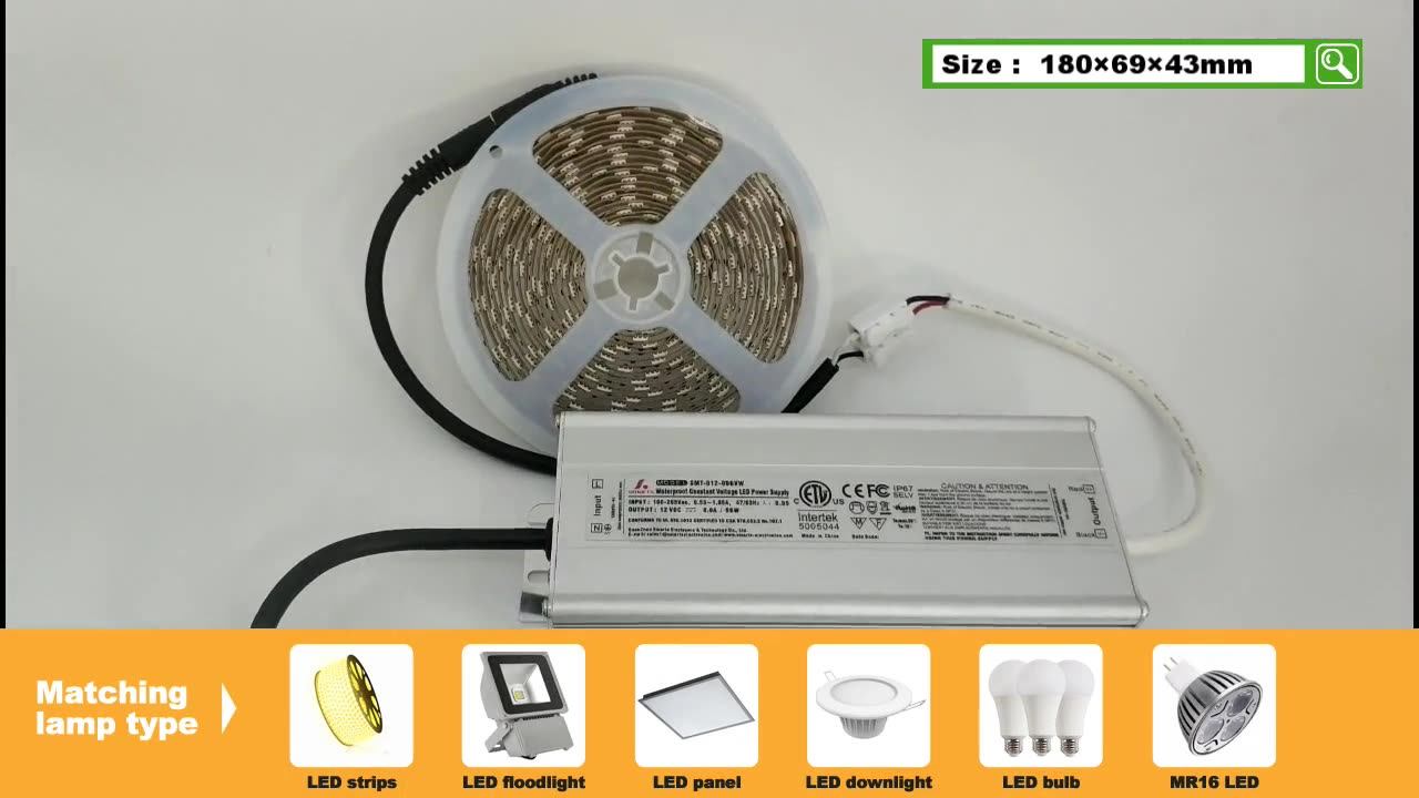 Ip67 Waterproof Led Driver 12 Volt 80 Watt 90 Watt 100w - Buy ...