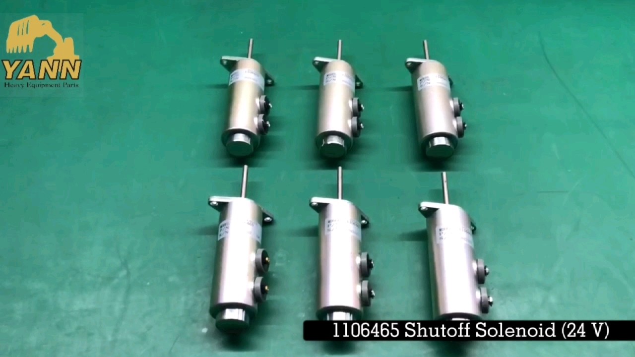 110-6465 1106465 3306 972g Spare Parts Flameout Solenoid For E329d 330c ...