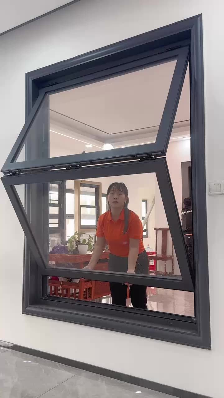 Motorized Sliding Windows Up And Down Sliding Window With Screen Grids ...