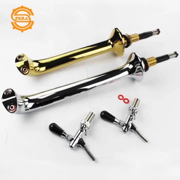 Stainless Steel Cobra Tap Tower Double Faucet Snake Beer Dispenser ...