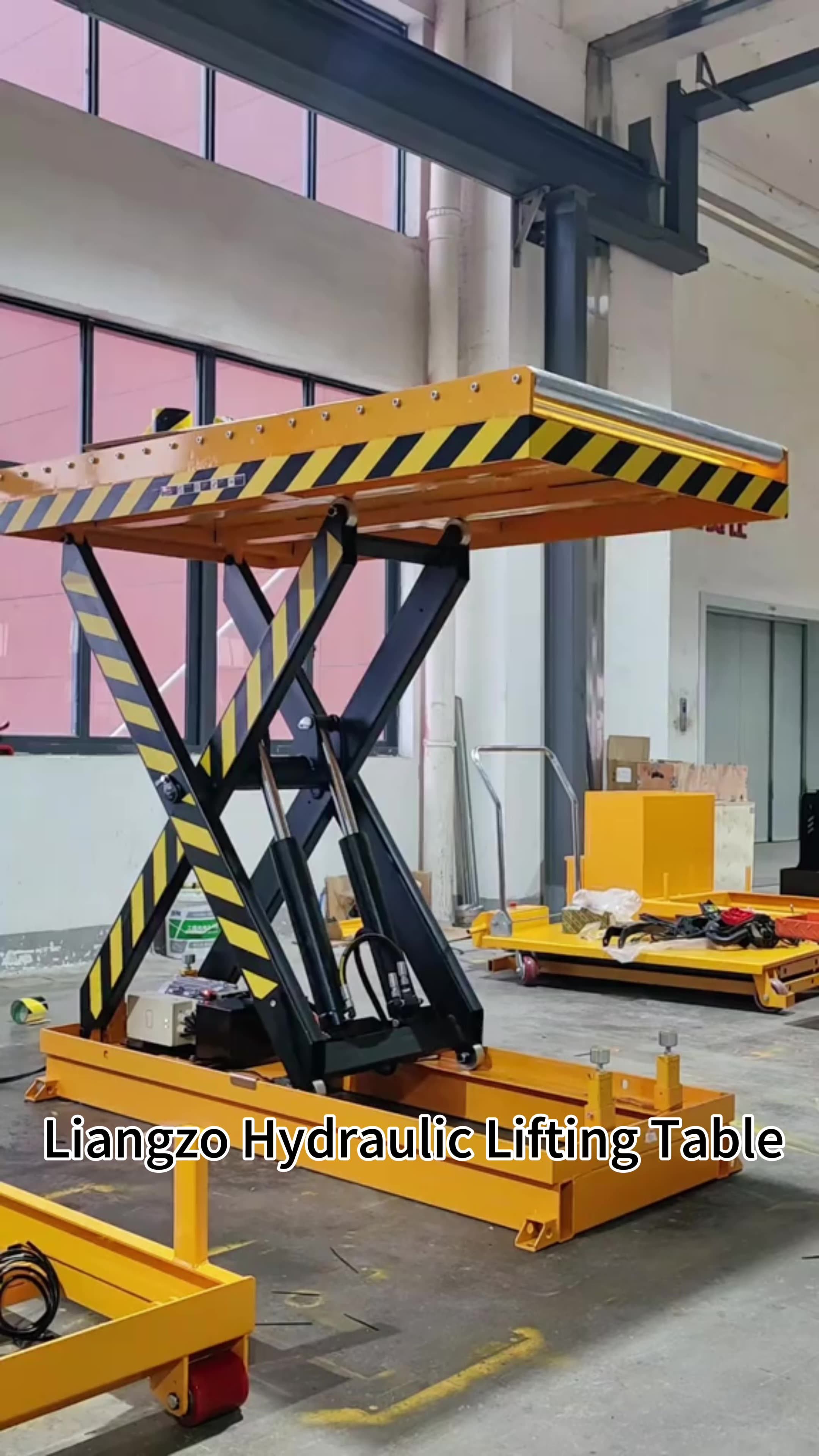 7.liangzo Double Scissor Hydraulic Lift Table Cart With Convenient ...