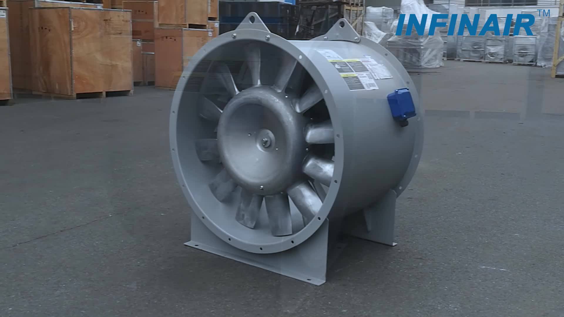 High Reliable Cast Aluminum Impeller Vane Axial Fan For Duct ...