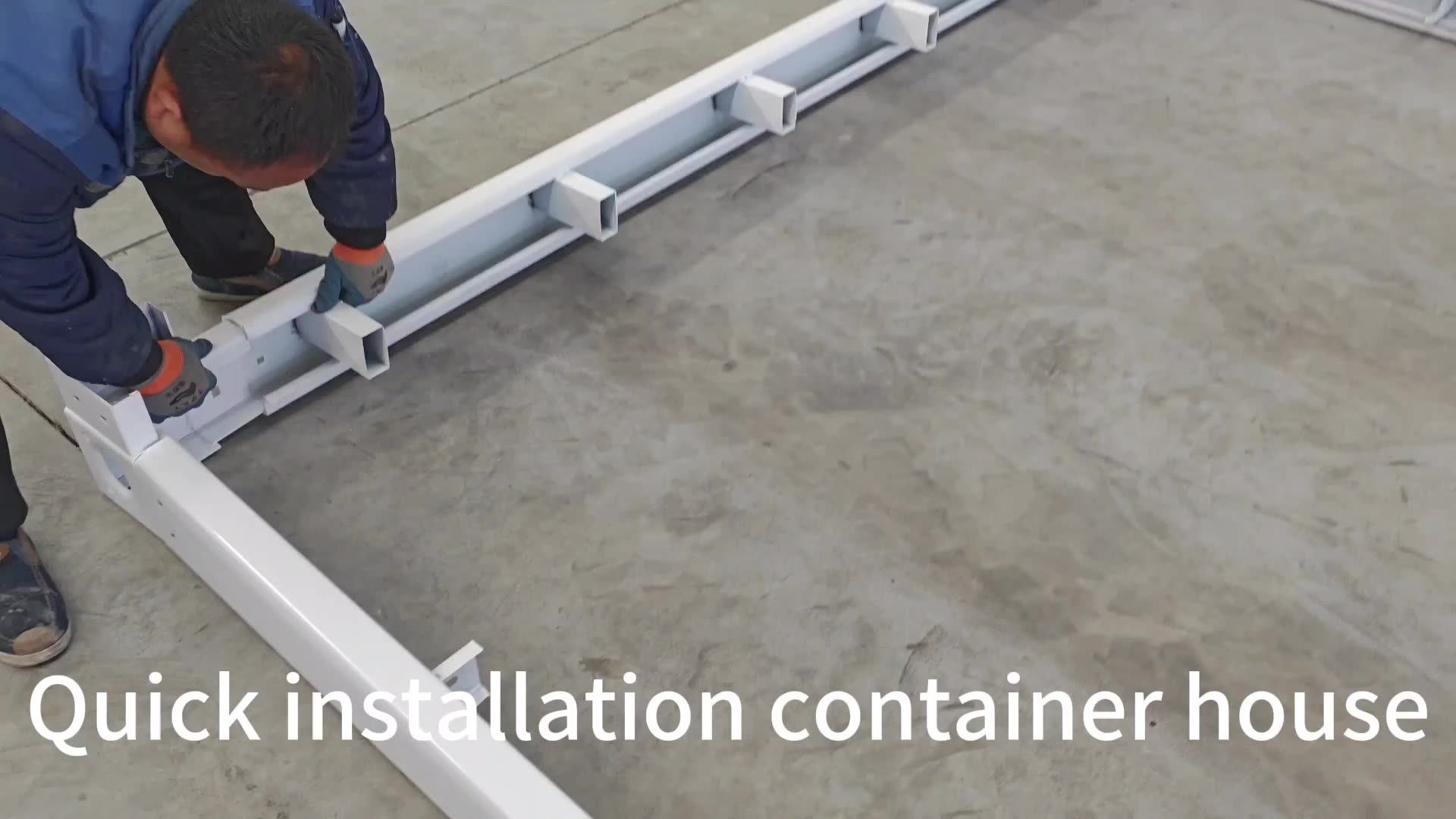 40ft Prefabricated Mobile House Frame Warehouse Framework With ...