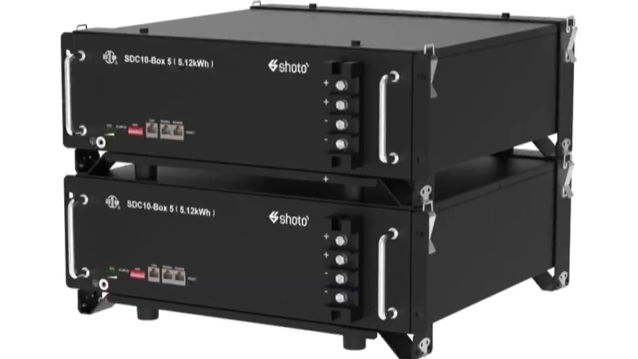 Shoto Rack Wall Mounted Batteries Pack 51.2v 100ah Lithium Lifepo4 ...