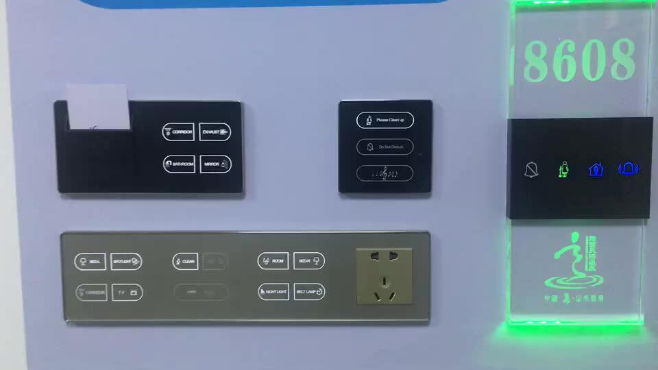 Crystal Glass Panel Touch Switch Hotel Light Wall Smart Switch - Buy ...