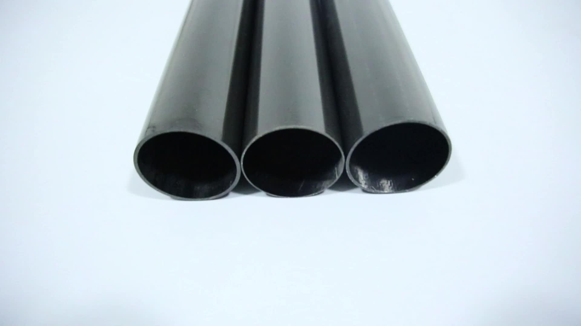T300 Roll-wrapped Large Diameter Carbon Fiber Tubes 110mm 120mm 130mm ...