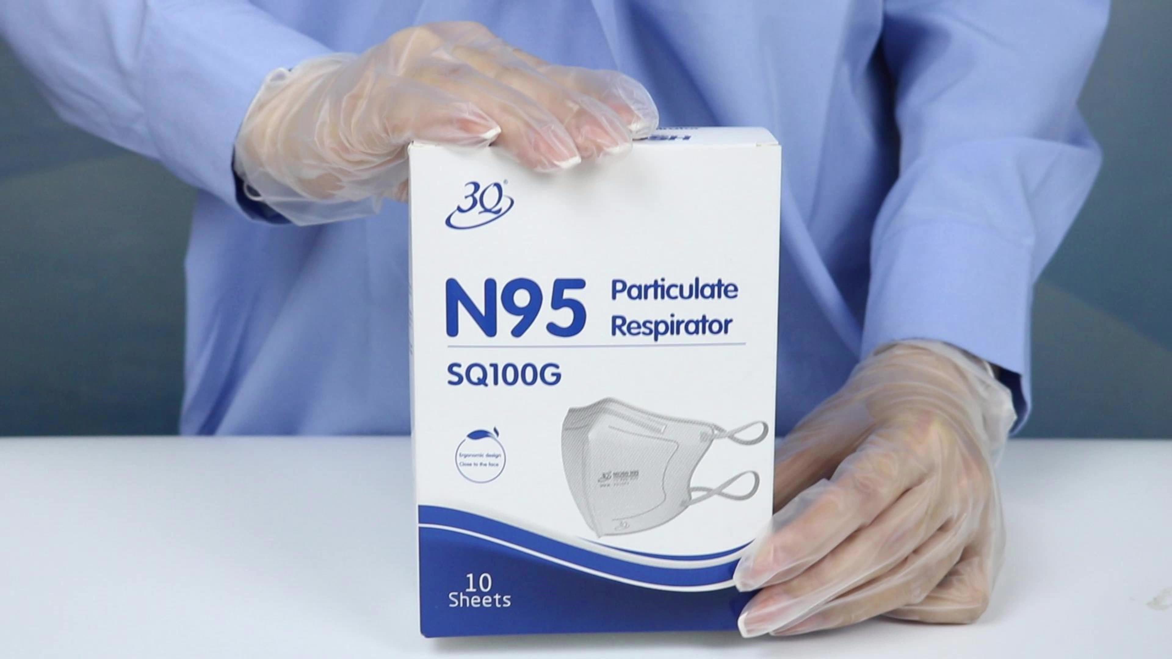 Niosh Approved Flat Folded 42cfr 84 Standard Pfe 95 Particulate 3q Anti ...