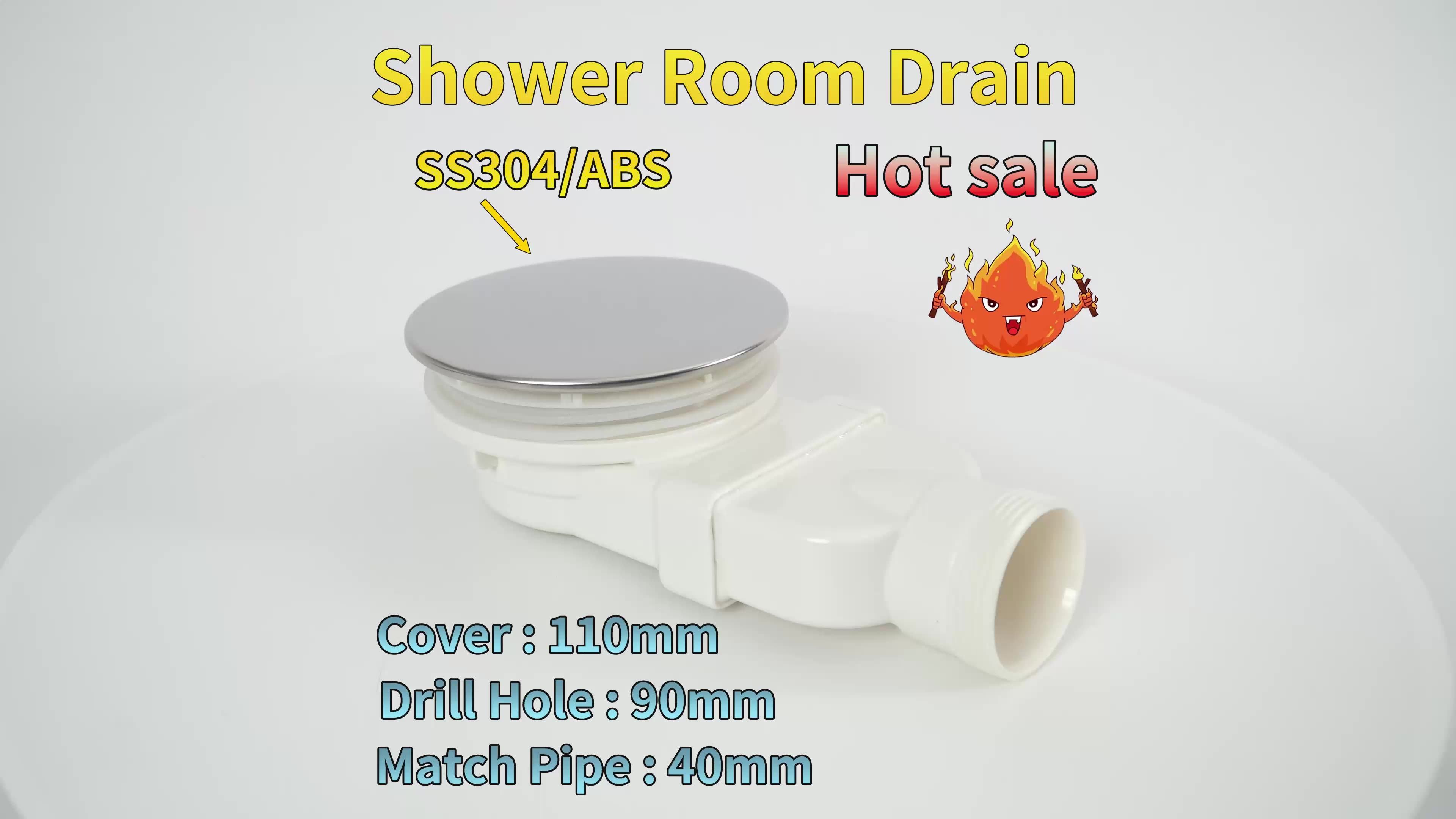 Plastic Shower Tray Waste Drain Bath Tub Drainage Customized - Buy Bath ...