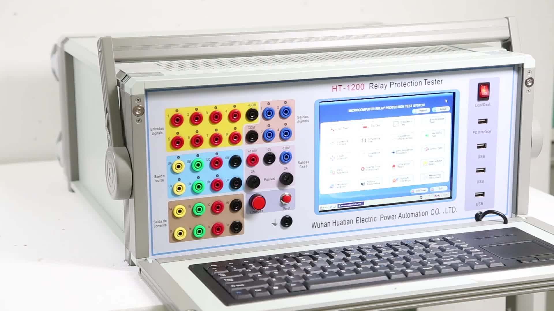 Ht-1200 Seconday Current Injector Injection Test Set Six Phase Relay ...