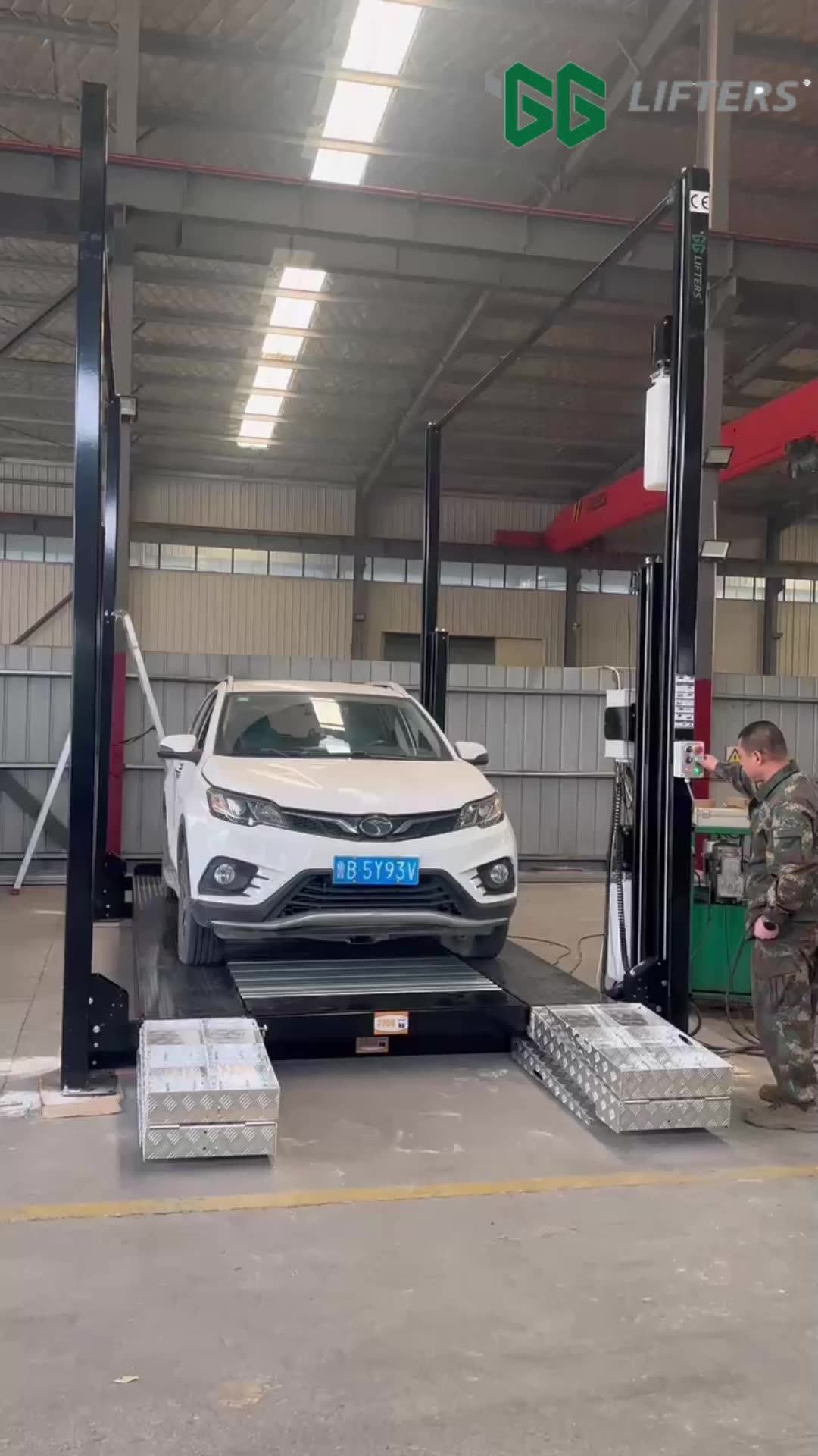 3-stair Level Triple Stacker Lift Mechanical Parking Equipment - Buy ...