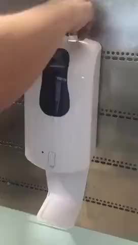 Wall Mounted Hand Sanitizer Dispenser Automatic Hand Lotion Spray ...