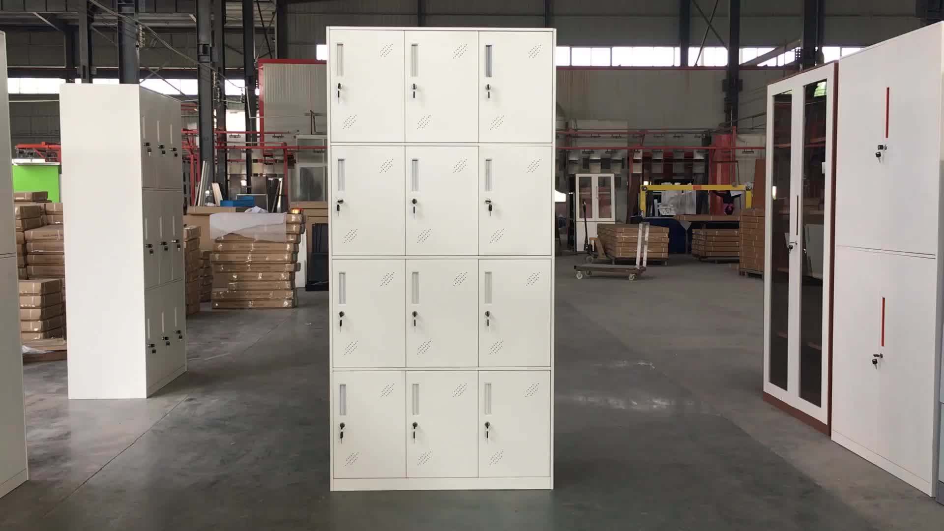 Fashion Customized 12 Door Steel Or Iron Wardrobe Design Indian Bedroom ...