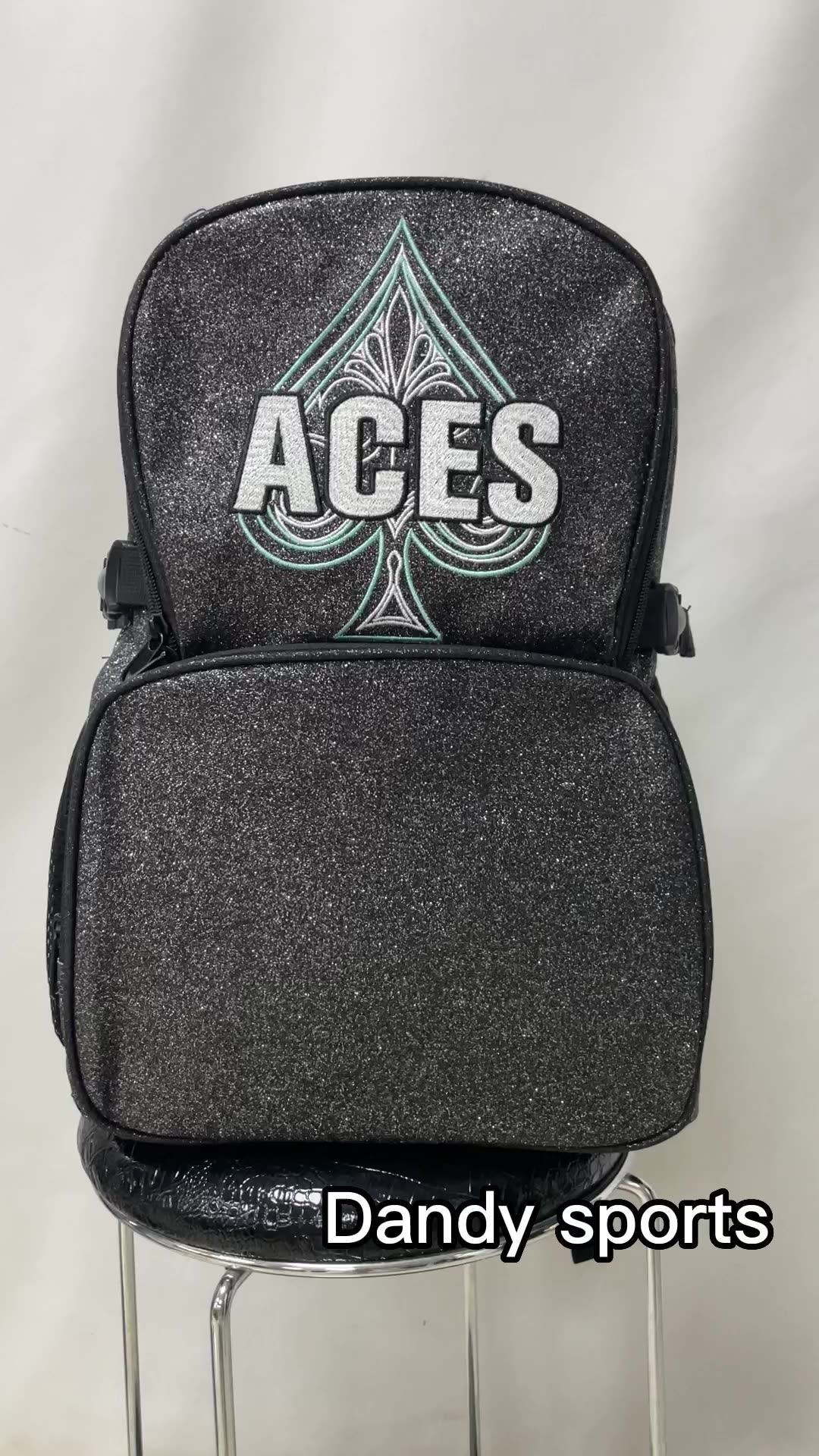 Dandy Sports Custom Large Sublimated Logo Glitter And Oxford Fabric ...